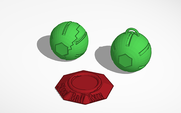 3D design Steel Ball form jjba - Tinkercad