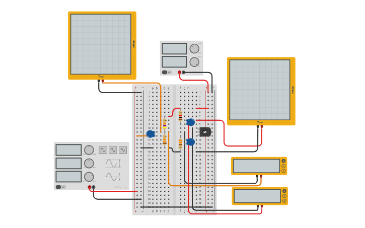 Circuit design Common Emitter Amp - Tinkercad