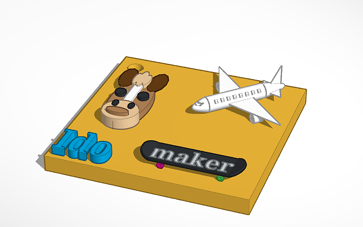 3D design Key Chain - Tinkercad