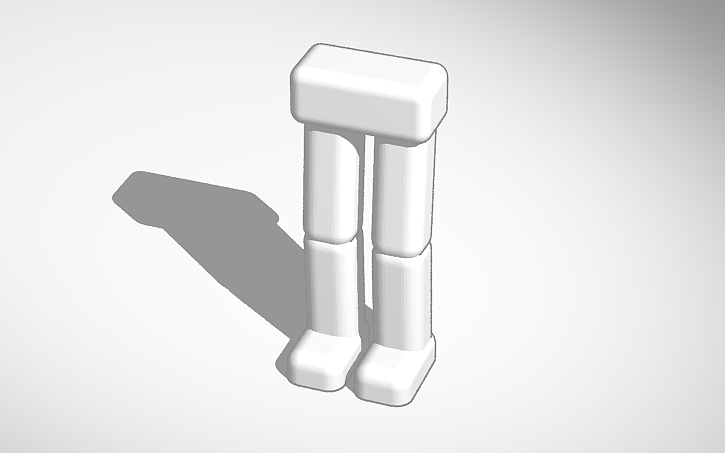 3D design Mechanical Legs - Tinkercad