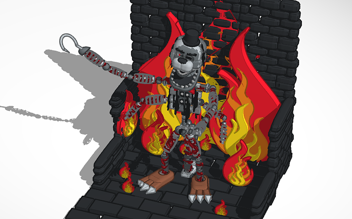 3D design Creation In The Fire | Tinkercad