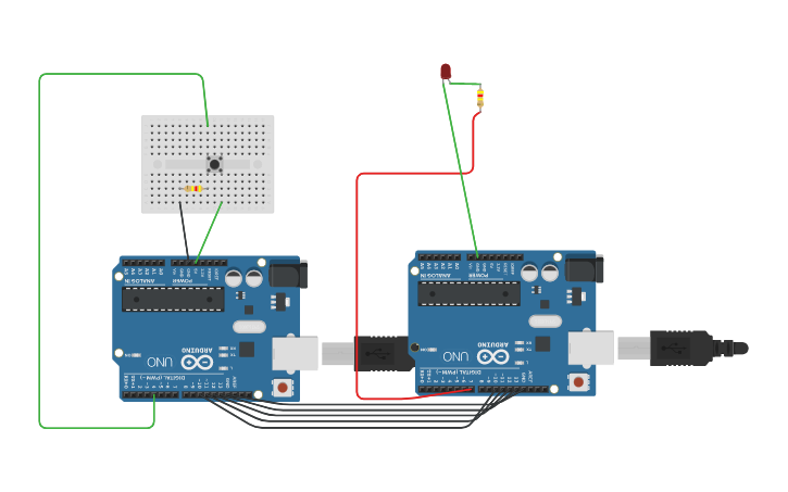Circuit design SPI - Tinkercad