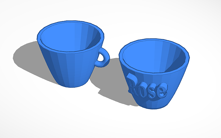 3D design Tazas - Tinkercad
