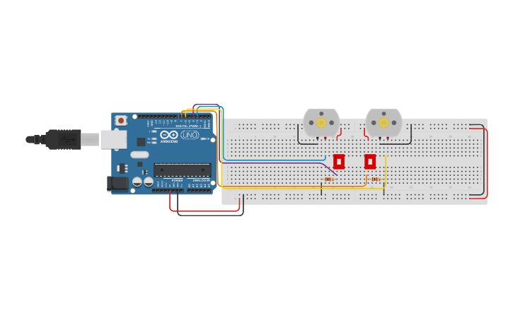 Circuit design CONTROL_2MOTORES_DC | Tinkercad
