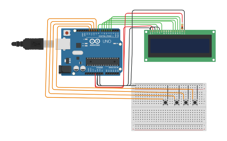 Circuit design lcd timer - Tinkercad