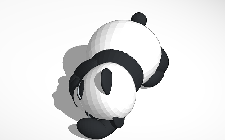 3d Design Panda Tinkercad