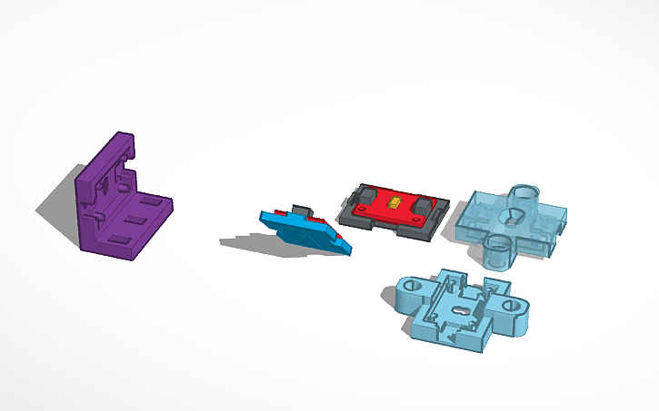 3D design TOF sensor VL53L1X Case (push-fit screw mounted) - Tinkercad