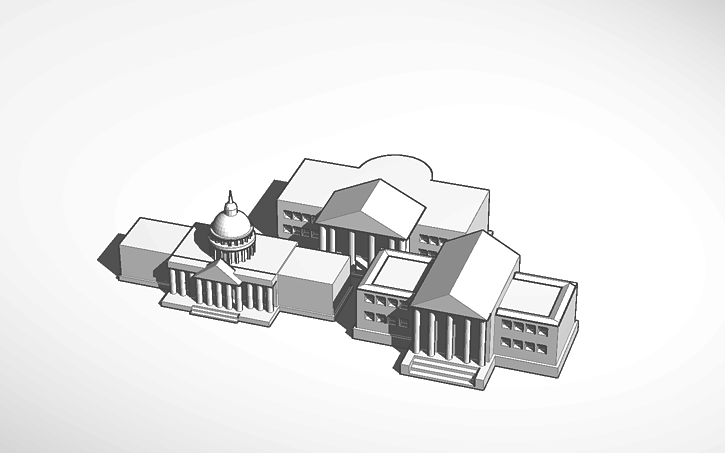 3D design Ethan Huntley - United States Government Buildings - Tinkercad