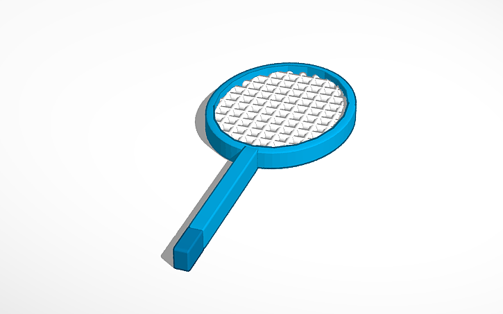 3D design Badminton Racquet - Tinkercad