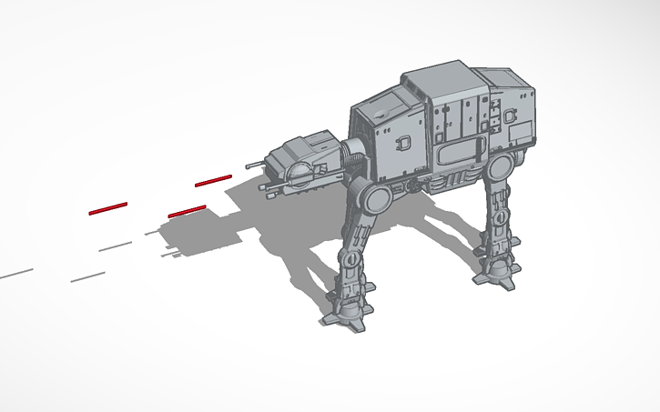 3d Design At At Imperial Walker Tinkercad