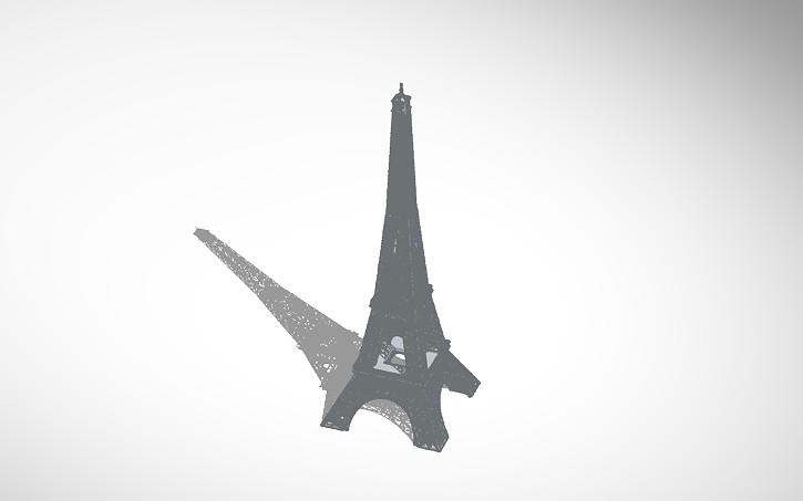 3D design Detailed Eiffel tower | Tinkercad