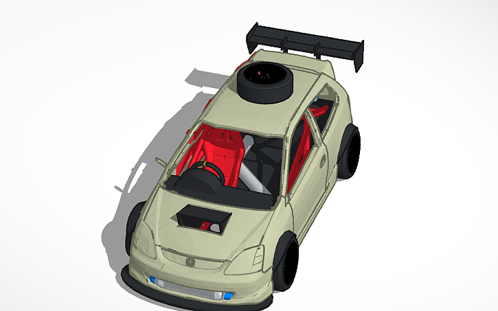 3D design 2004 HONDA CIVIC JDM CAR - Tinkercad