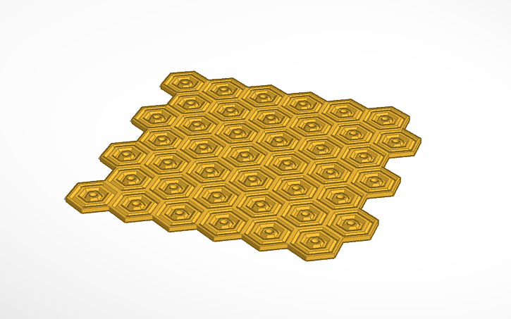 3d Design Codeblocks Hexagonal Plate 01 Tinkercad