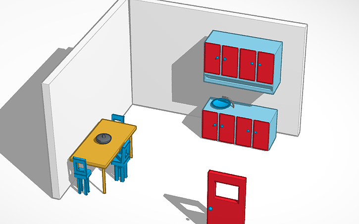 3D design mutfak - Tinkercad