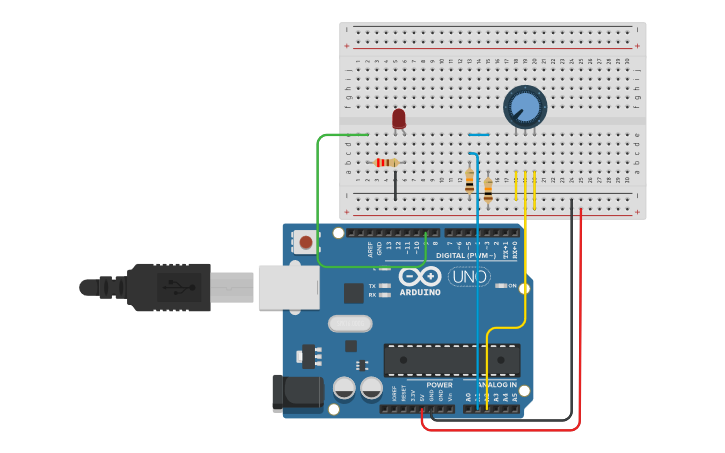 Circuit design Amplifier - Tinkercad