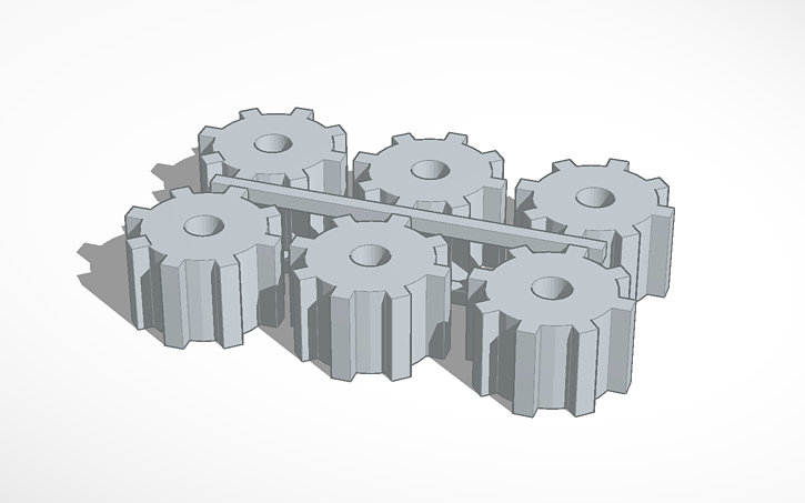 3D design Cog Spru Thick - Tinkercad