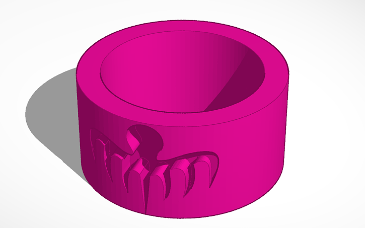 3D design 007 Spectre Ring - Tinkercad