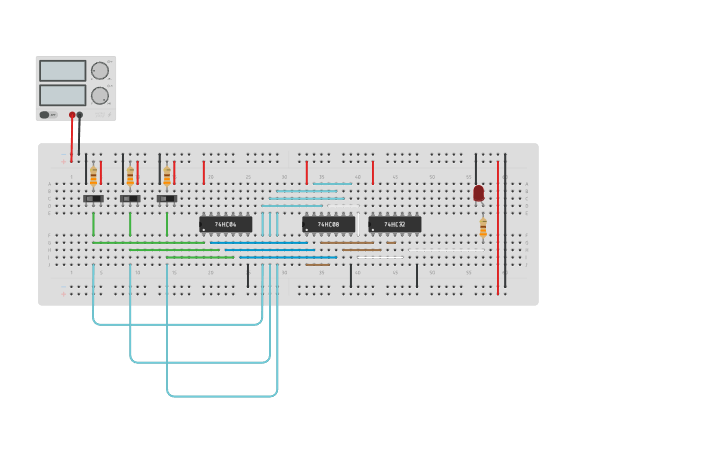 Circuit design AST 122 - GONZAGA - BIT 1-B CIRCUIT NO.3 - Tinkercad