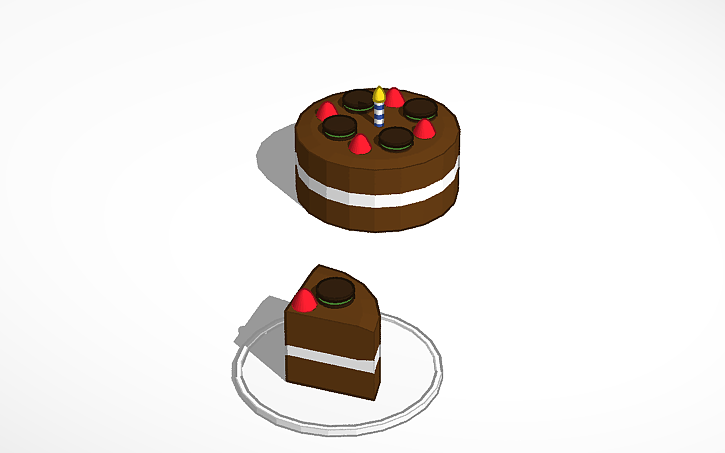 3D design Cake - Tinkercad