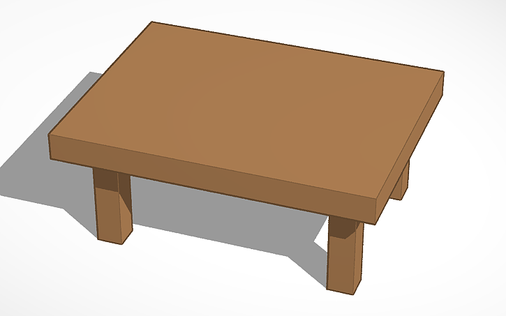 3D design table - Tinkercad