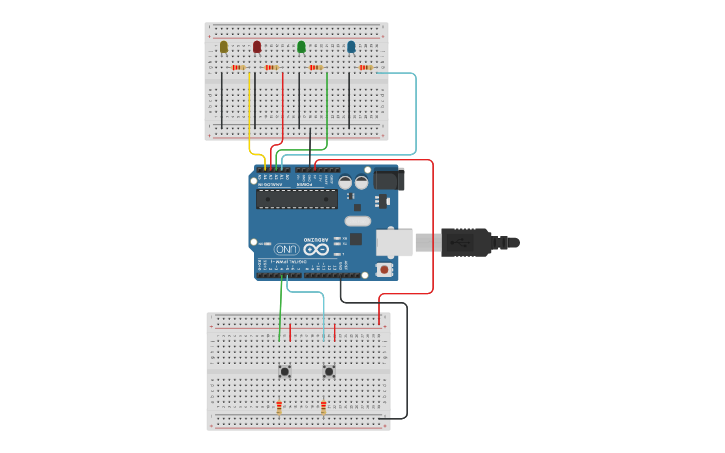 Circuit design Memoria EEPROM - Exercício 33 | Tinkercad