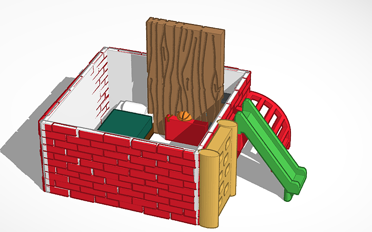 3D design fun house | Tinkercad