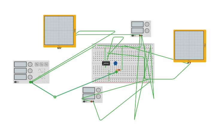 Circuit design High Pass Filter - Tinkercad