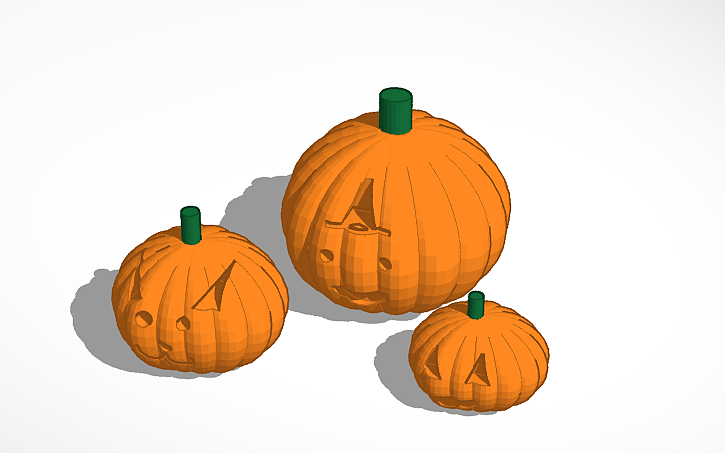 3D design Pumpkinn - Tinkercad