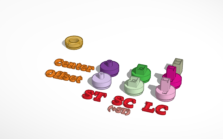 3D design USB Microscope fiber adapters | Tinkercad