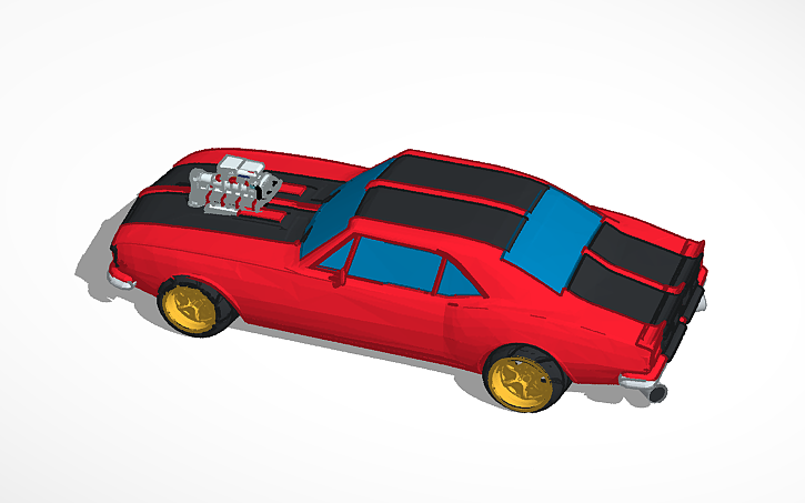 3D design 1969 Chevrolet Camaro SS 454 - Tinkercad
