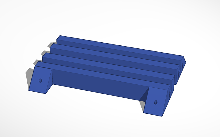 3D design Stand for Rubber motor - Tinkercad