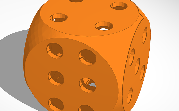 3D design Dado | Dice - Tinkercad
