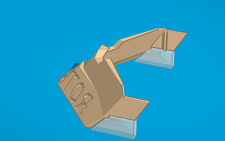 3D design Hexbug battlebot rotator wedge - Tinkercad