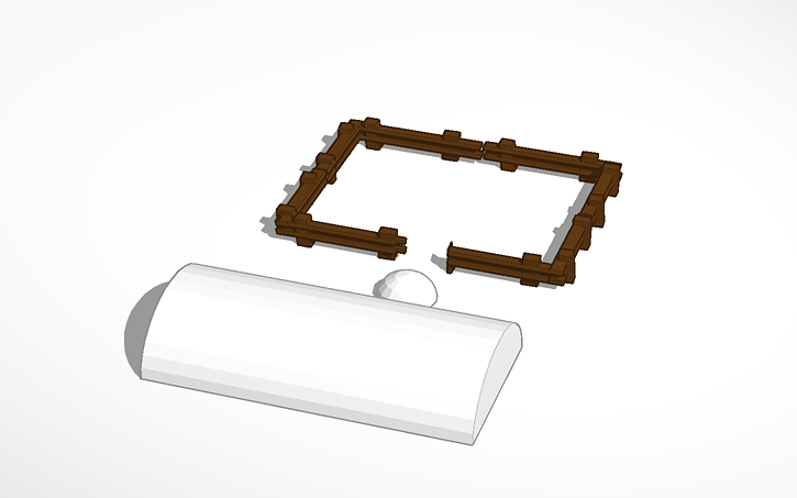 3D design roof and fence - Tinkercad