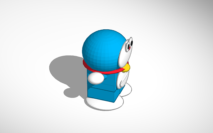 3D design doremon | Tinkercad