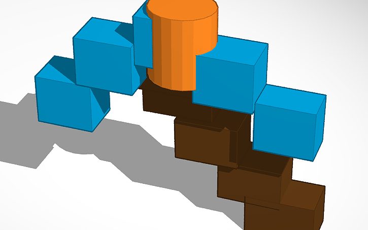 3D design Minecraft Pickaxe | Tinkercad