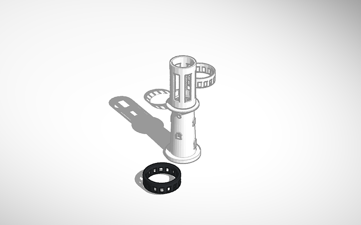 3D design Lighthouse - using solar light for top - Tinkercad