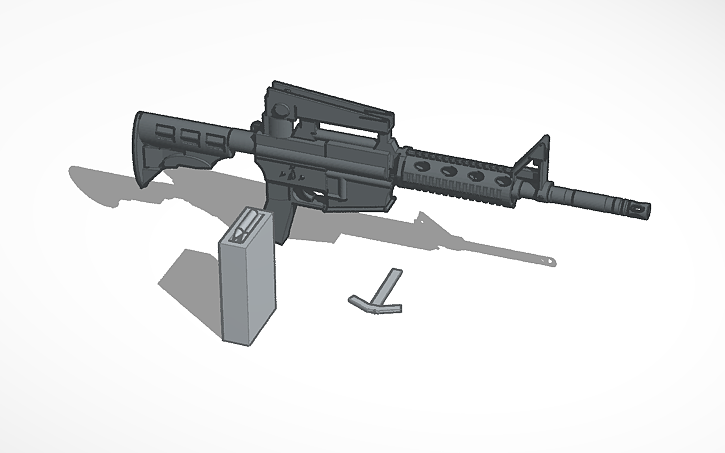 3D design M16 (Bullet Casing) - Tinkercad