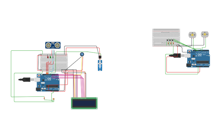 Circuit design Water sensor B1 - Tinkercad