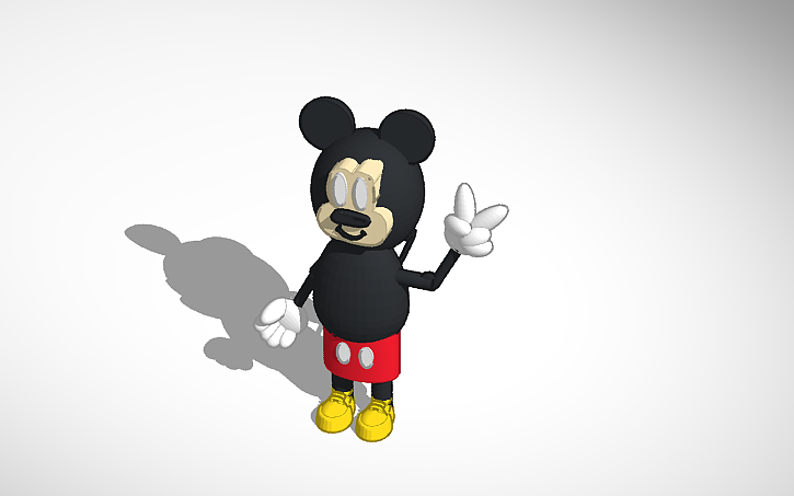 3D design Mickey da Mouse is a mouse | Tinkercad