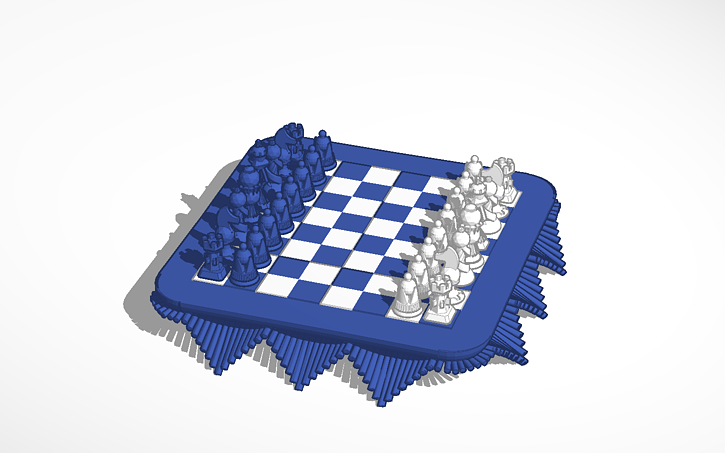 3D design Chess Set - Tinkercad