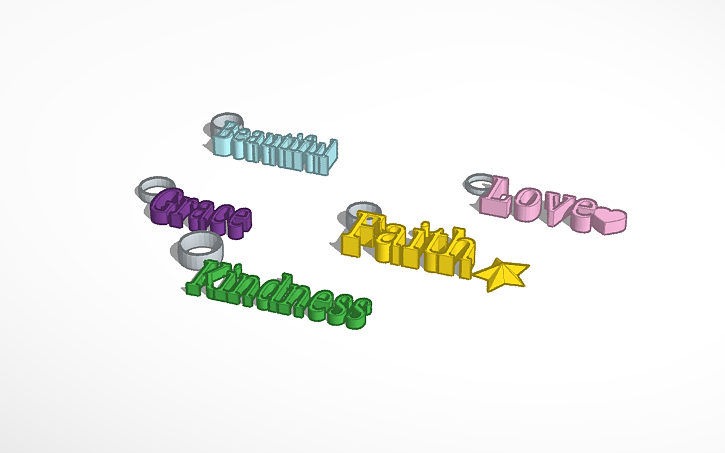 3D design Charm ideas | Tinkercad