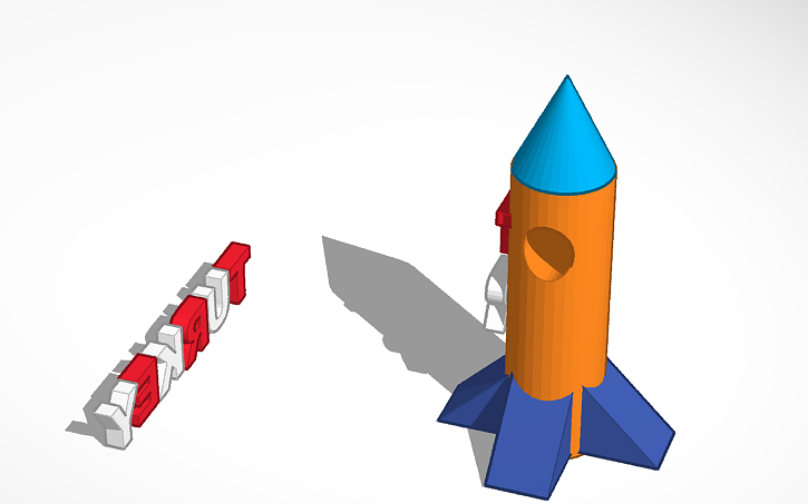 3D design Turkey's Rocket - Tinkercad