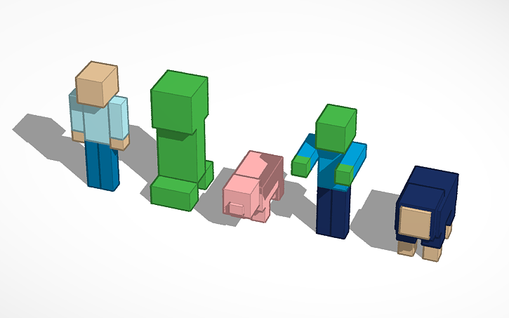 3D design Minecraft - Tinkercad