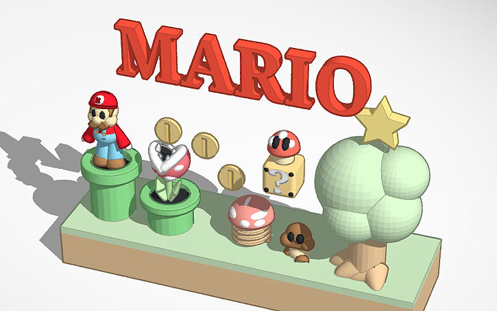 3D design "Mario" :) - Tinkercad