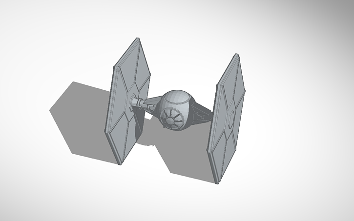 3D design T-fighter (printable) by LukaMada - Tinkercad
