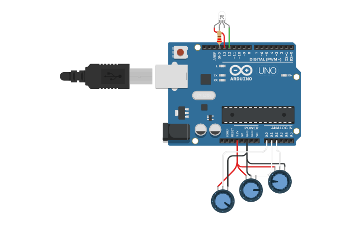 Circuit design Combination Lock - Tinkercad