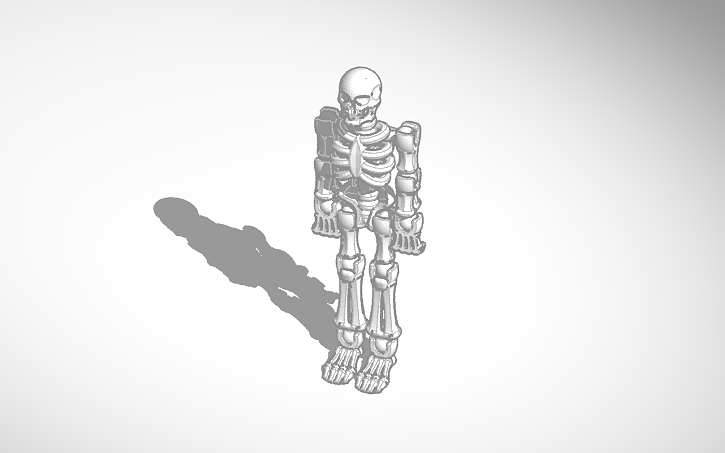 3D design skeleton - Tinkercad
