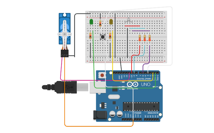 Circuit design proyecto final Arduino 2 | Tinkercad