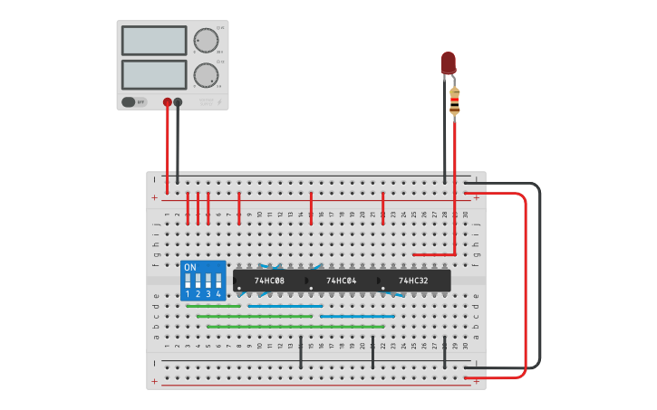 Circuit Design Using Basic Gates Tinkercad